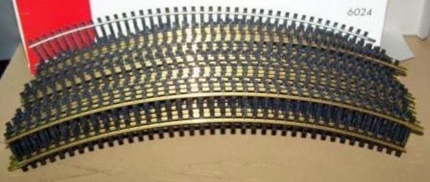 Fleischmann H0 #6024: Bogen R357-45°! Profil 2,7 mm (Neu (gemäss ...