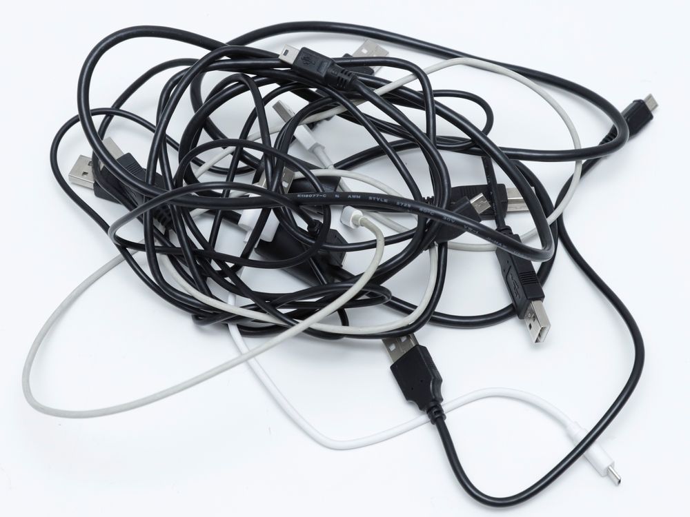 LOT mini + MICRO usb zu USB A + lightning iphone ladekabel (Gebraucht ...