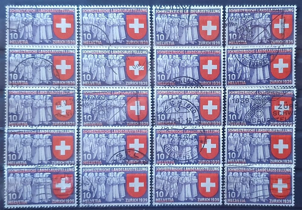 Restlos Sammlung Schweiz Landesausstellung 1939 5 Steckkarte (Gebraucht) in Courtepin für CHF 3 ...