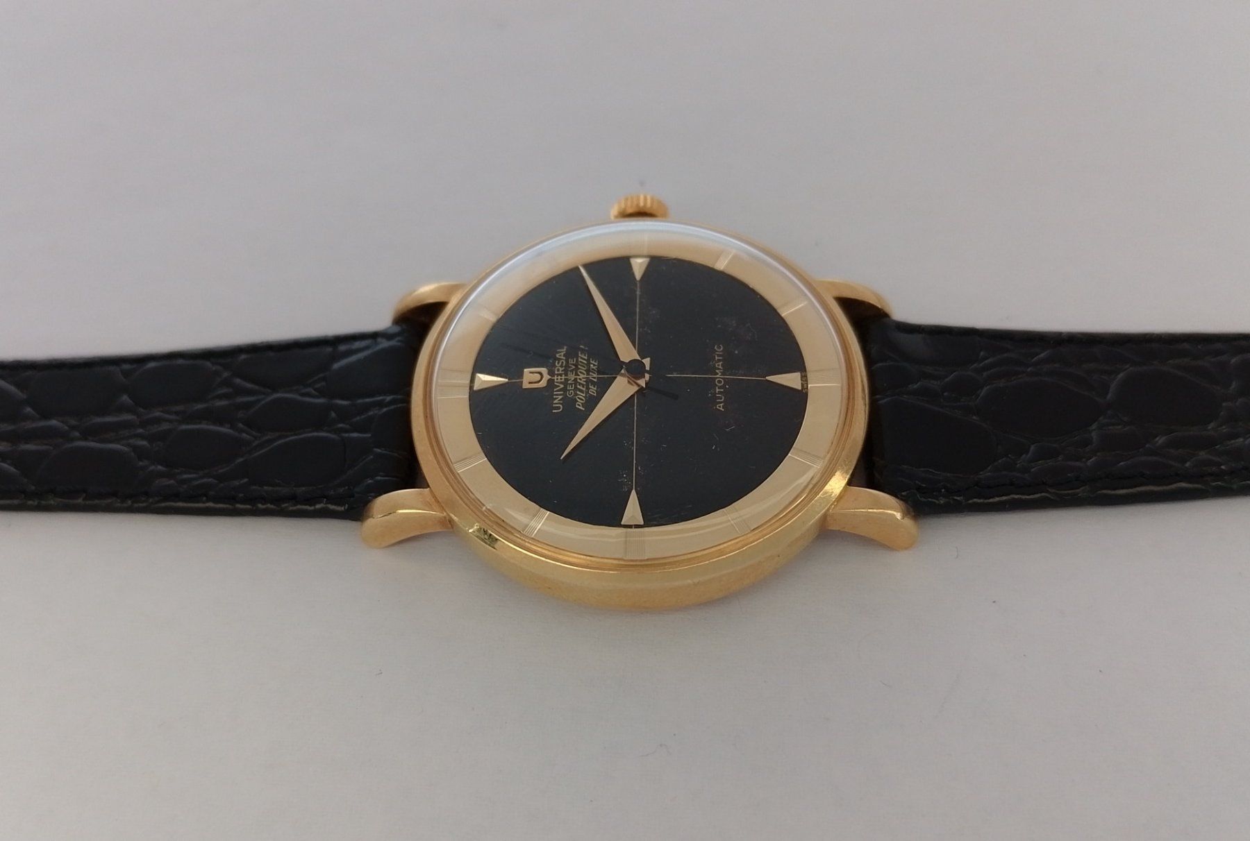 18K Gold Universal Geneve Polerouter DeLuxe, Automatic, Top! (Gebraucht ...