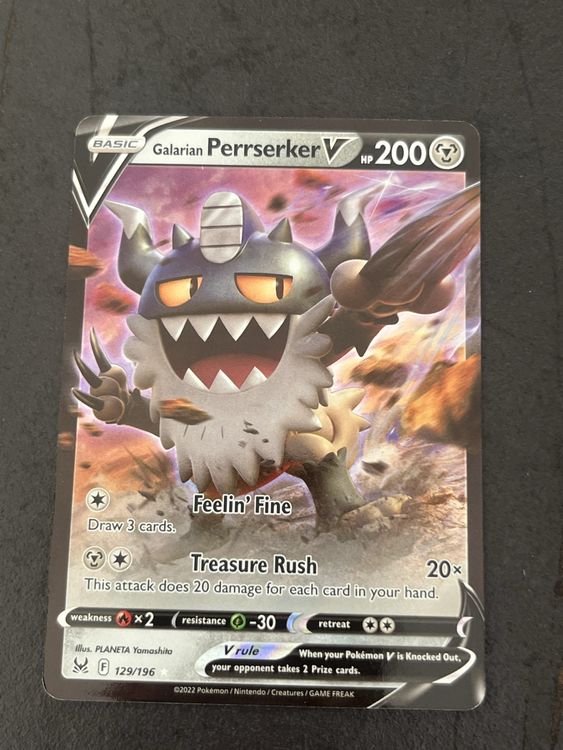 Carte Pokemon Galarian Perrserker V (Neu (gemäss Beschreibung)) in Avry ...