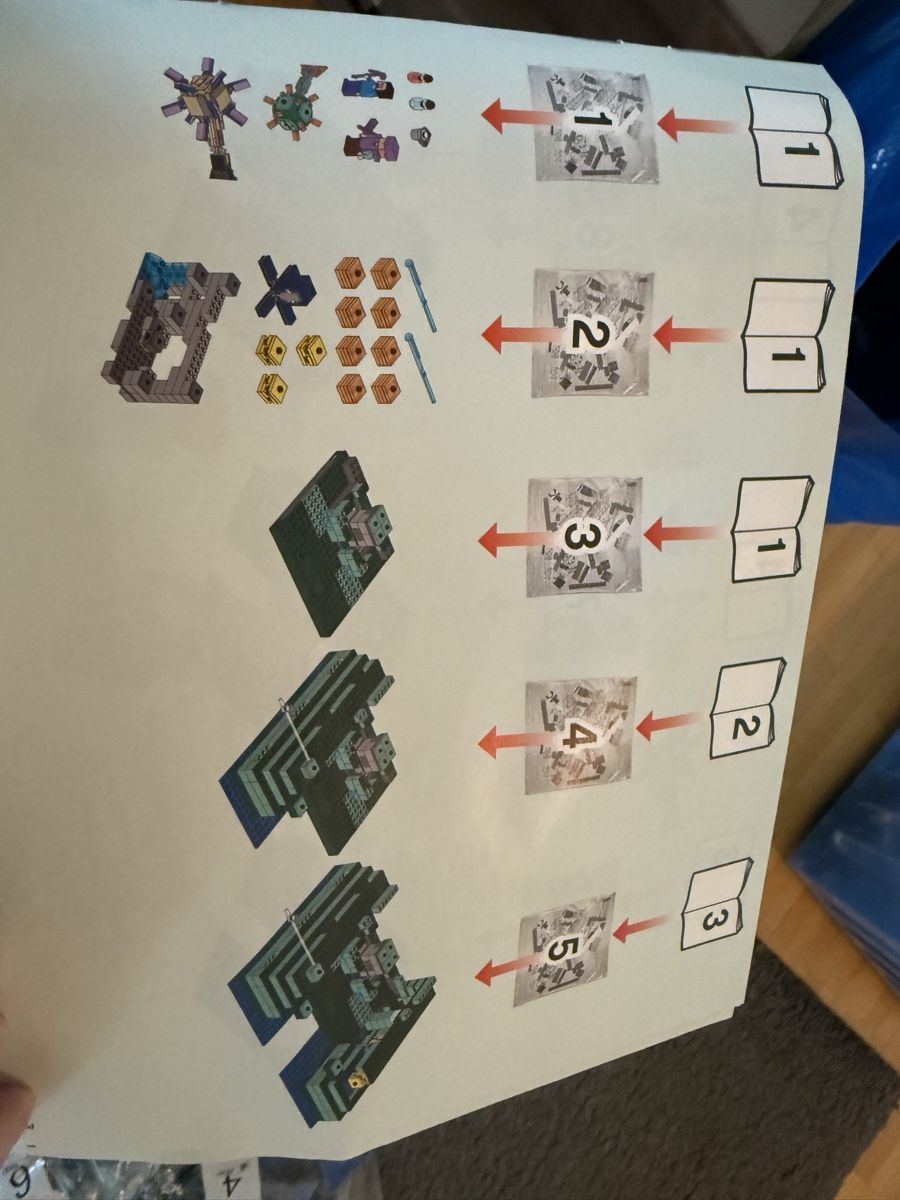 LEGO Minecraft Set 21145 (Konvolut, nicht vollständig) (Gebraucht) in ...