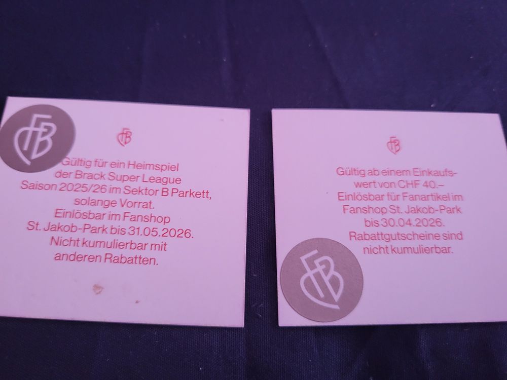 FC Basel Schlüsselanhänger + 2 Gutscheine – Super Deal! (Neu (gemäss ...