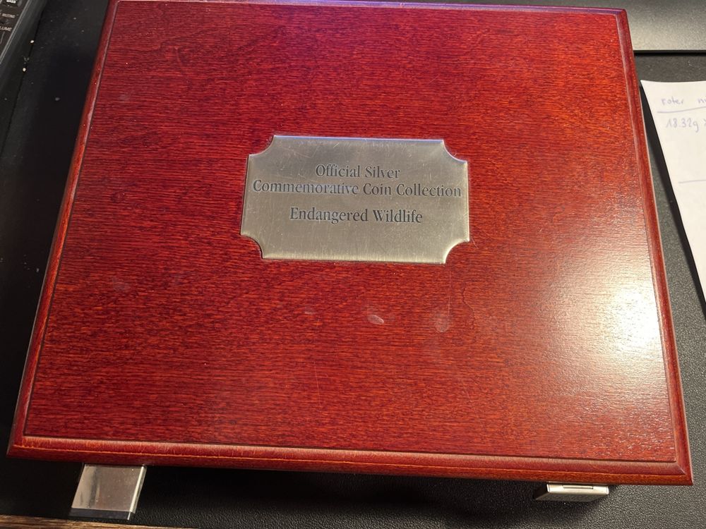 Gefährdete Tiere Silbermünzen, über 400 Gramm Fein Silber (Gebraucht ...