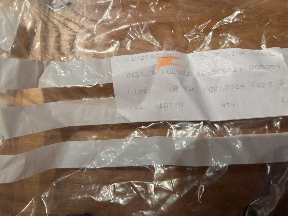 Lotus Evora S1 Drop Link Set - original Lotus (Neu und originalverpackt ...