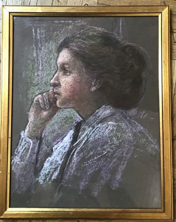 Pastell Gemälde von eine Dame Portrait | Kaufen auf Ricardo