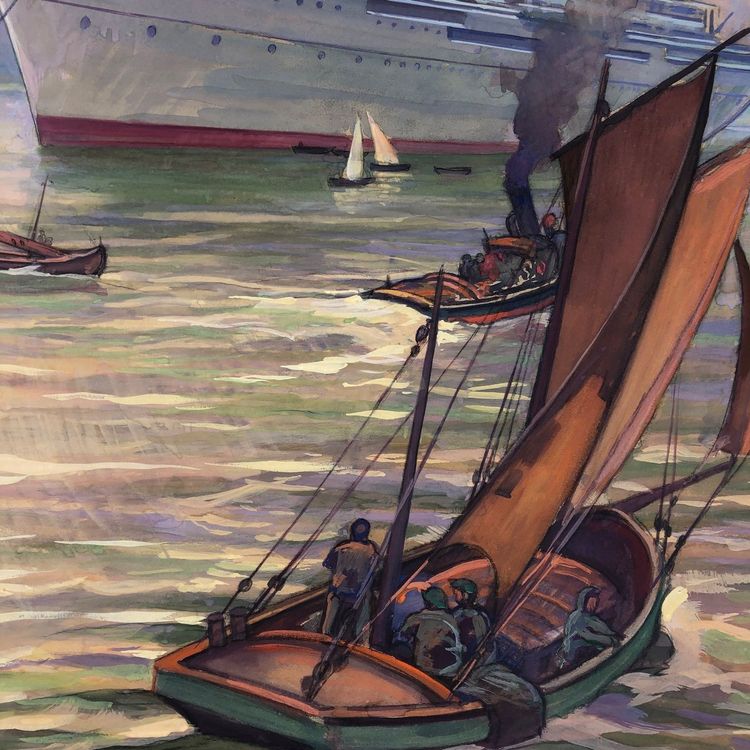 Emil Rizek grosses Orig. Gouache (Gebraucht) in für CHF 205 – mit ...