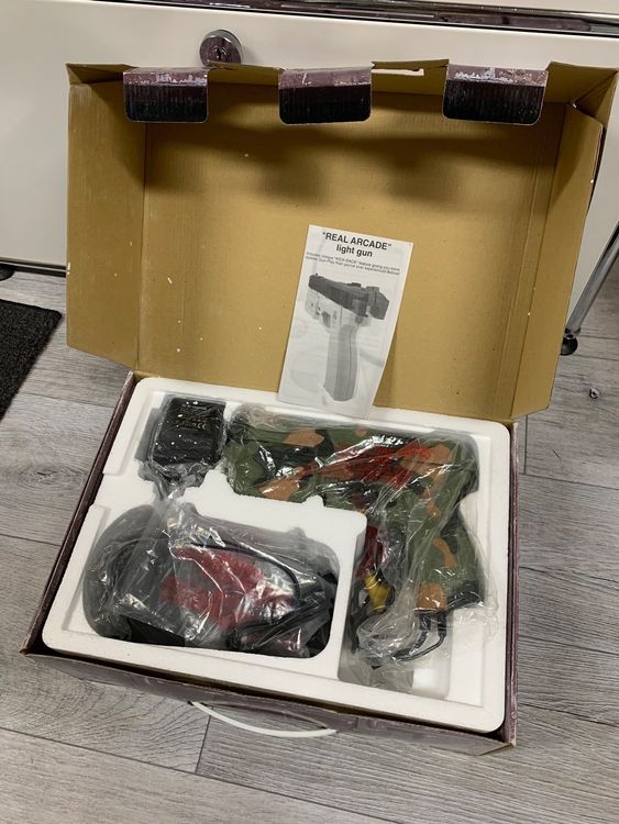 Sony Playstation 1 PS1 Gun " Real Arcade Light Gun " in OVP | Kaufen ...