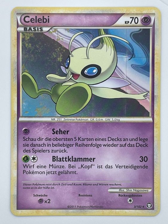 Celebi 3/102 Rare Pokémon HGSS Triumphant | Kaufen auf Ricardo