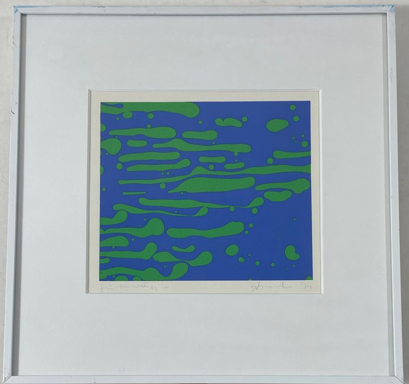 Moderne Serigraphie unleserlich Signiert | Kaufen auf Ricardo