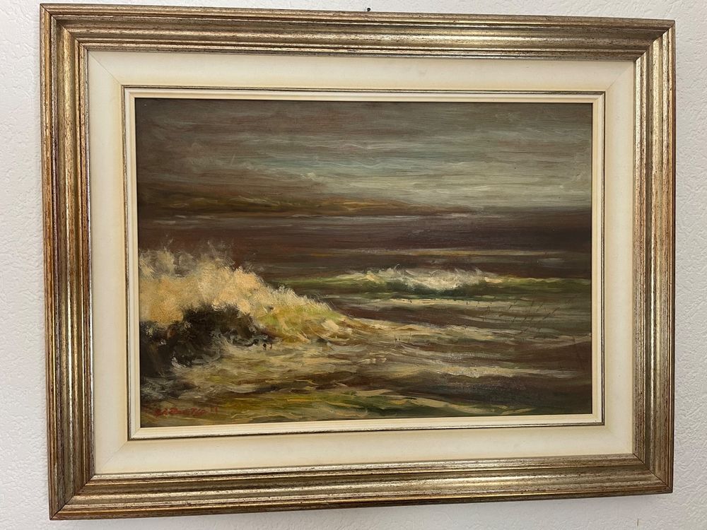 Ölgemälde auf Leinwand signiert Carlo Bazzali Livorno (Gebraucht) in Plasselb für CHF 60 – mit ...