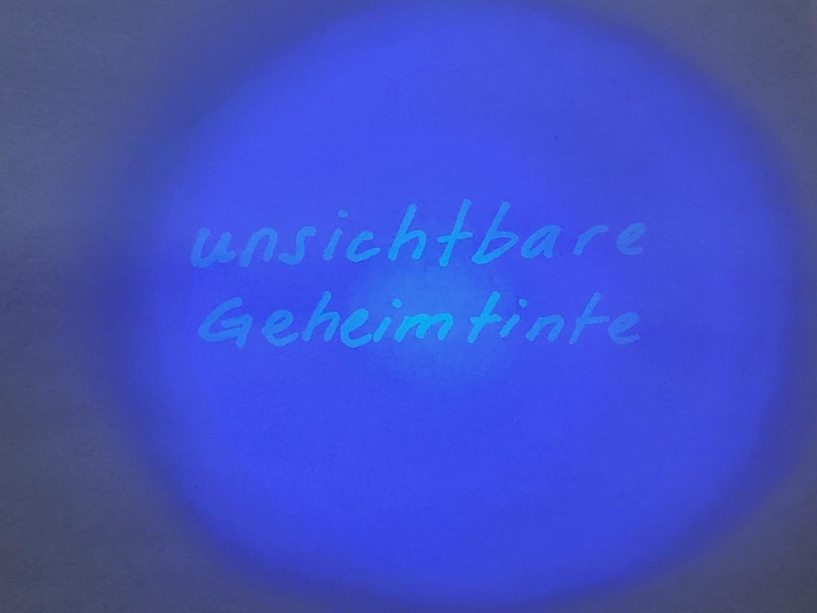 1 Stift mit unsichtbarer Geheimtinte und UV-Licht (Neu (gemäss ...