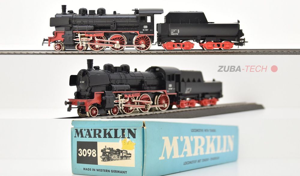Märklin 3098 Dampflok BR 38 DB, H0 WS Analog mit OVP | Kaufen auf Ricardo