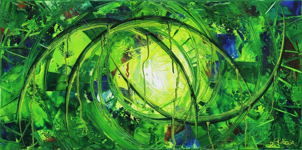 Gemälde TOR ZUM GRÜN VII Kunst Bilder Malerei, R. König | Kaufen auf Ricardo