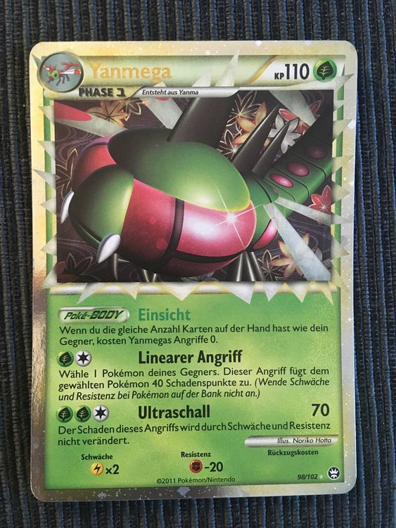 Pokemon Yanmega Prime HS Triumph 2009 Deutsch (Neu (gemäss Beschreibung ...
