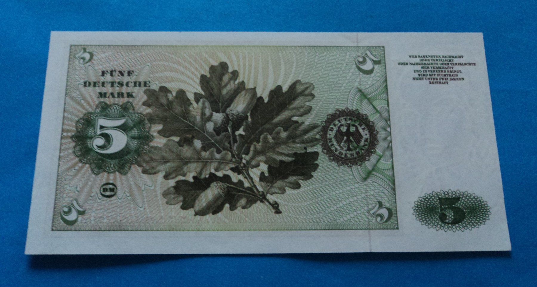 Deutschland: 5 Mark 1960, Bankfrisch. (Neu (gemäss Beschreibung)) in ...