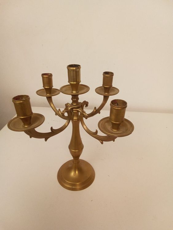 Biedermeier Kerzenständer Messing 5armig | Kaufen auf Ricardo