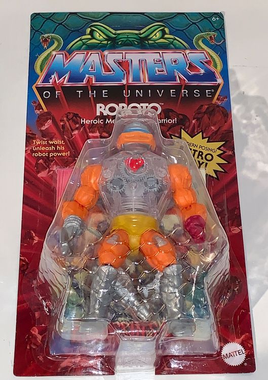 Roboto Masters of the Universe Origins Motu Mattel RETRO (Neu und ...