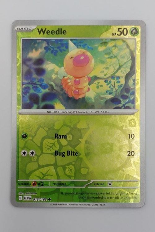 Weedle Reverse Holo (013/165 Set MEW 151) NM / ENG (Gebraucht) in ...