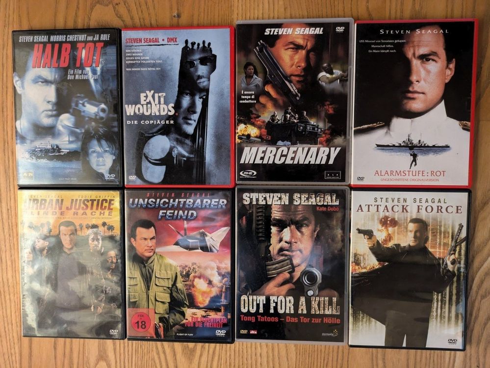 8 DVD's mit Steven Seagal (Gebraucht) in Männedorf für CHF 15 – mit ...