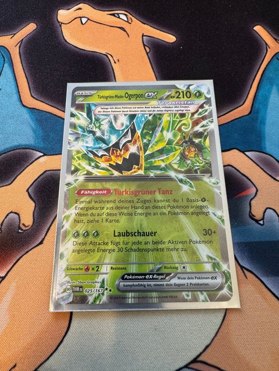 Türkisgrüne Maske Ogerpon ex(TWM 025)-Maskerade im Zwielicht | Kaufen ...