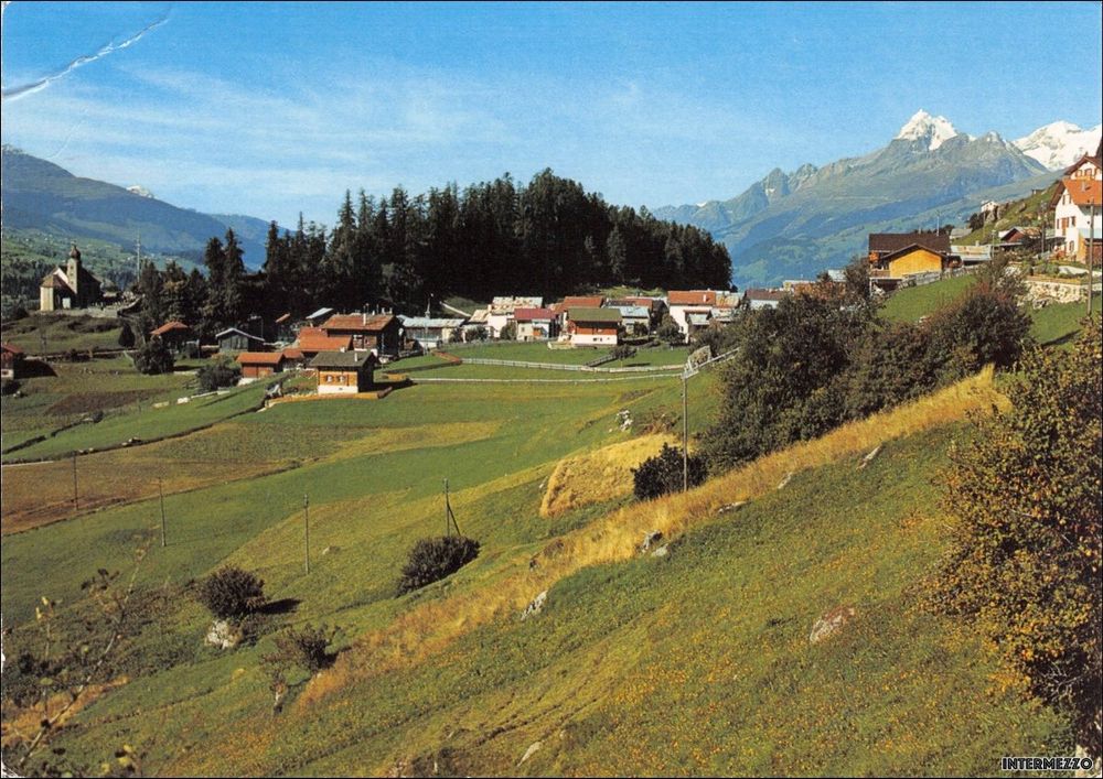 Ruschein GR // 1977 Dorf Surselva Brigelserhörner // Sommer (Gebraucht) in Basel für CHF 10 ...