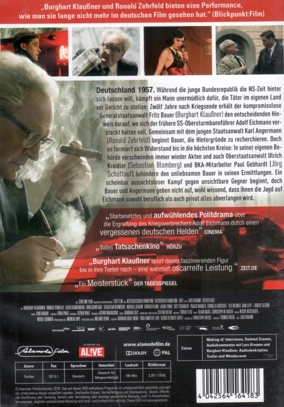 DVD: Der Staat gegen Fritz Bauer (mit: Burghart Klaussner) (Gebraucht ...
