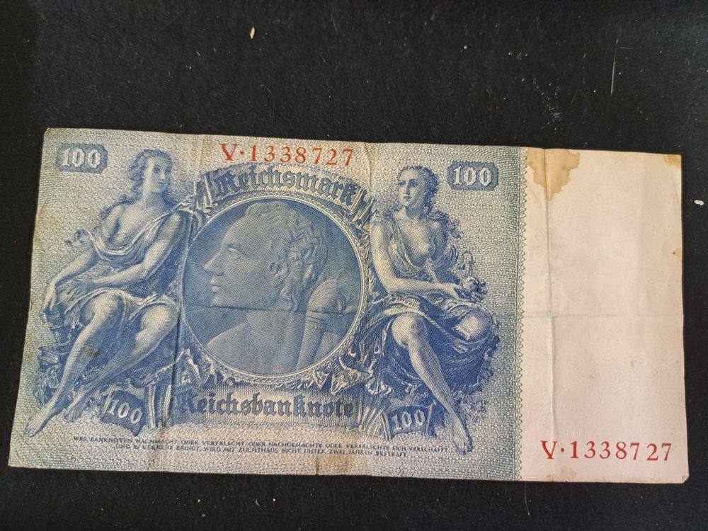 Historische 100 Reichsmark Note von 1924, Sammlerstück. (Gebraucht) in ...
