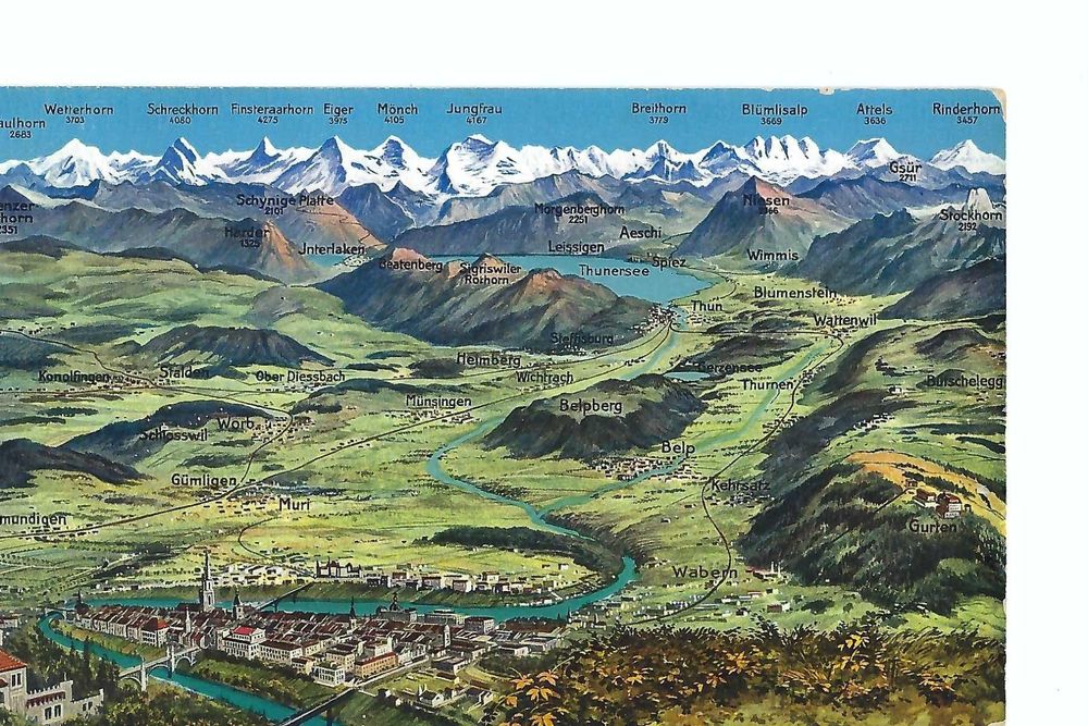 Bern und das Berner Oberland aus der Vogelschau (Gebraucht) in Thun für CHF 1.8 – mit Lieferung ...