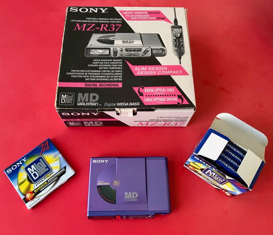 SONY MZ-R37 MD Walkman Recorder Top Zustand &Zubehör&5 Discs (Gebraucht) in Zürich für CHF 113 ...