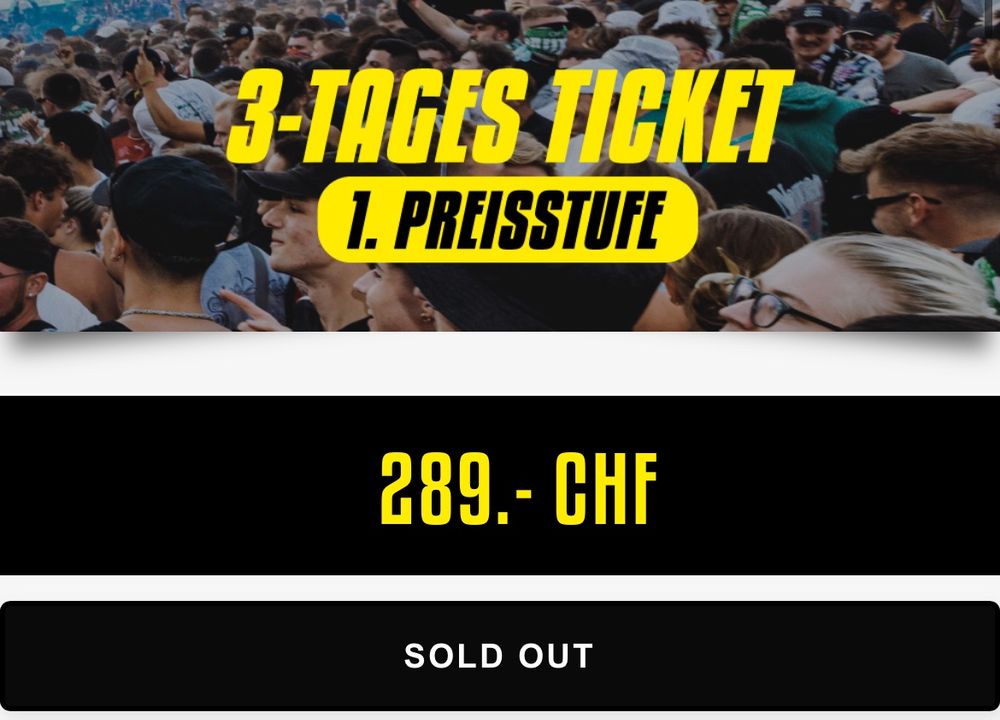 Openair Frauenfeld 3-Tagesticket | Kaufen auf Ricardo