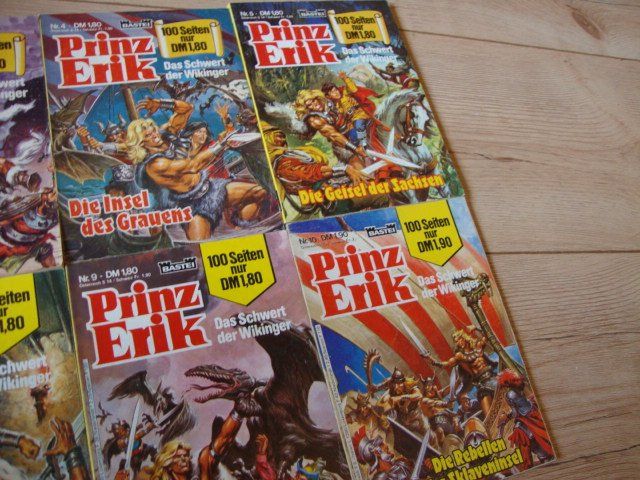 8 Stk. Jahr 1982 Comic PRINZ ERIK Das Schwert der Wikinger | Kaufen auf ...
