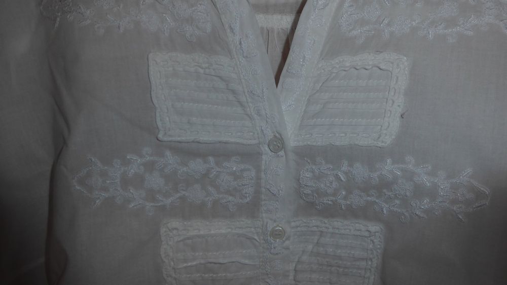 Romantische weisse Bluse Gr 40 ALBA | Kaufen auf Ricardo