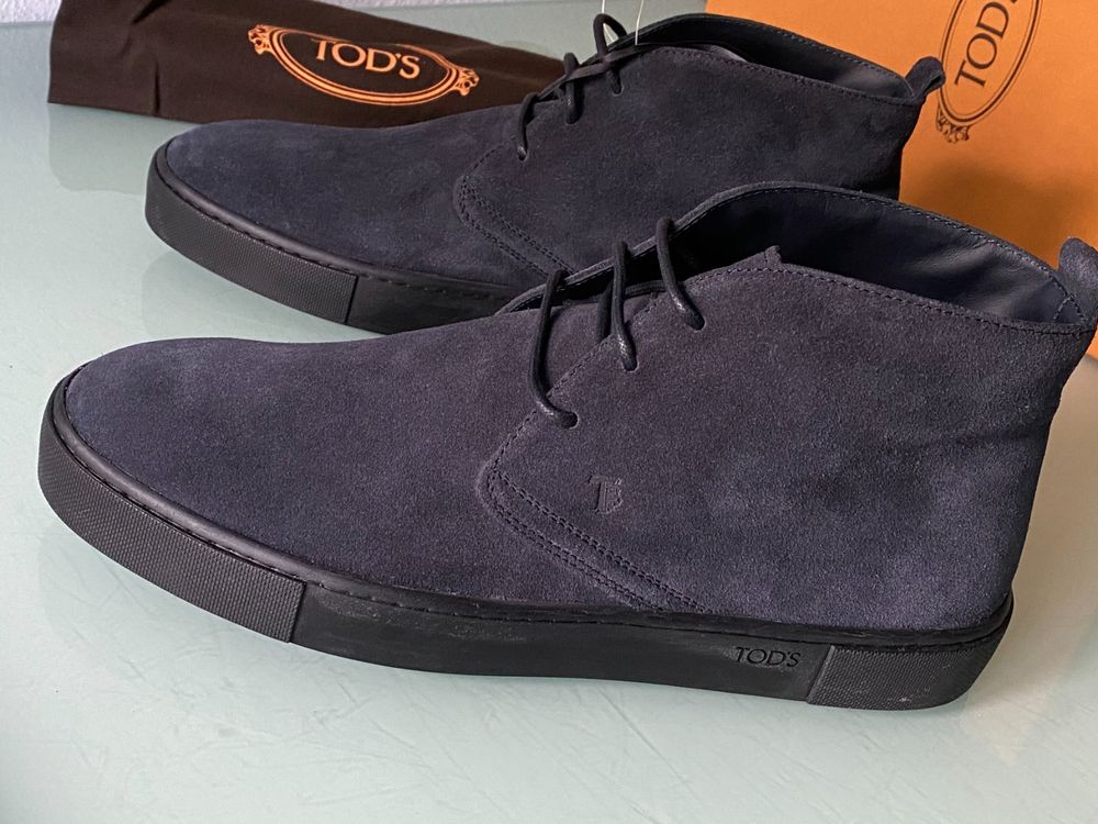 TOD'S Chukka Navy Wildleder Boot Stiefel Schuhe 43.5 NEU (Neu und originalverpackt) in ...