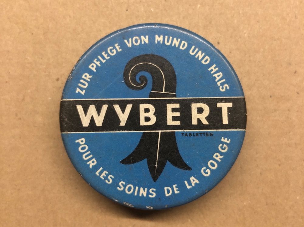 Wybert Hals-Tabletten vintage Blechbüchse / Dose (Gebraucht) in ...