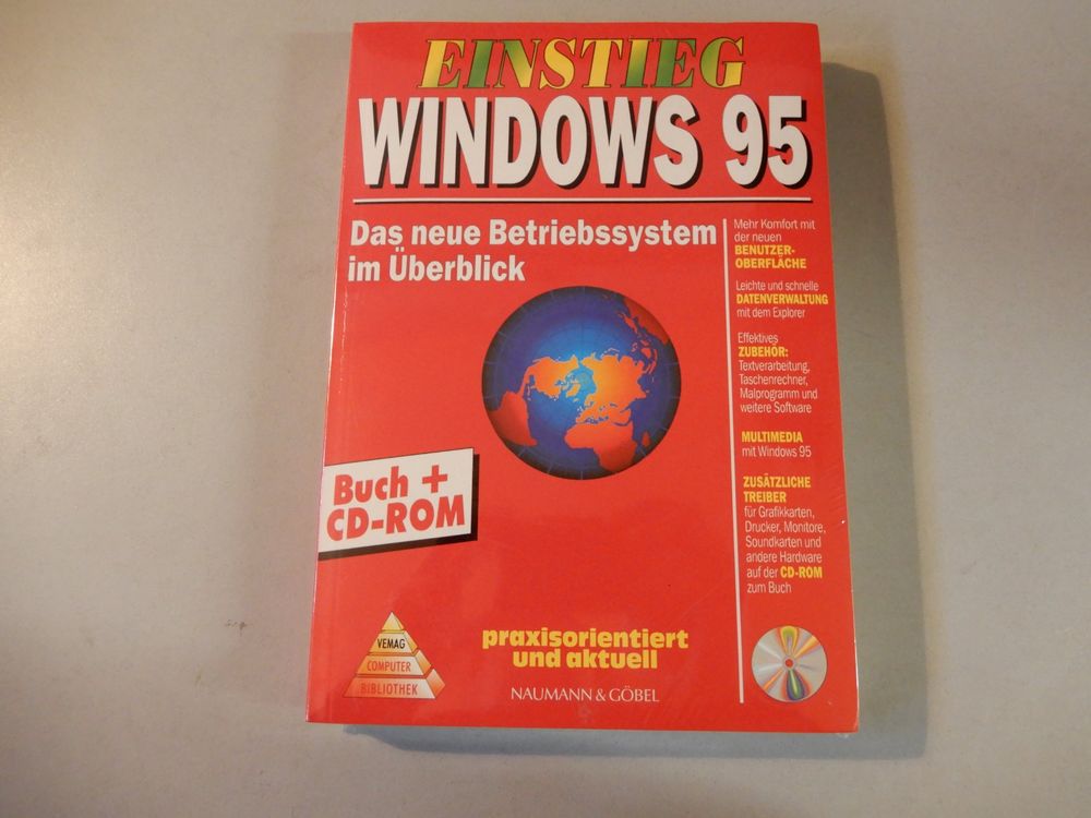 Einstieg Windows 95 - Buch + CD-ROM - Retro (Neu und originalverpackt) in Erstfeld für CHF 1 ...