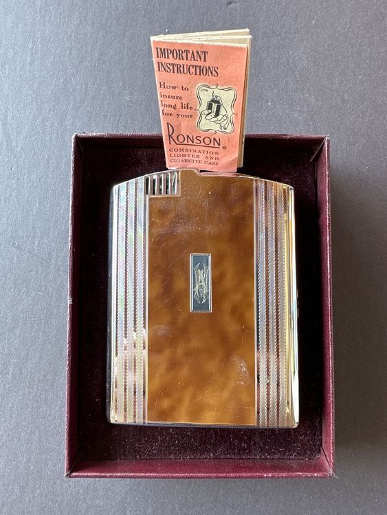 Ronson "Twentycase" Vintage Combination Lighter & Cigarette | Kaufen ...