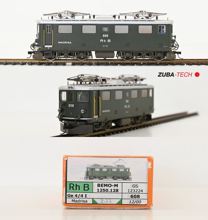 Bemo 1250 128 E-Lok Ge 4/4 I "Madrisa" RhB, H0m Analog OVP (Gebraucht ...