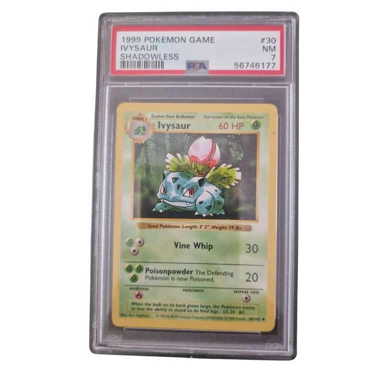 Ivysaur Shadowless Pokémon Game 1999 Base set PSA 7 | Kaufen auf Ricardo