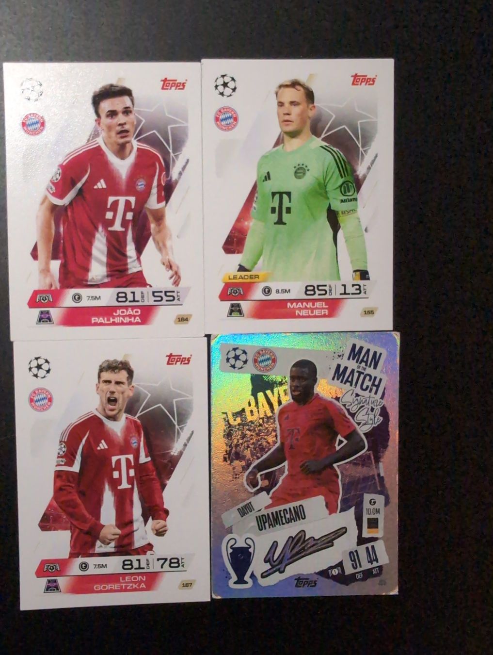 Topps Karten FC Bayern München - Neuer, Goretzka, u.a. (Neu (gemäss ...