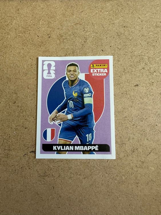 Panini WM 2026 Extra Sticker Kylian Mbappé – Lila / Purple E (Gebraucht ...