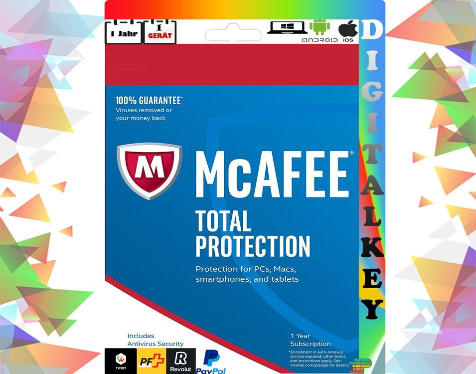 McAfee Total Protection 2023 / 1Gerät / 1 Jahr / (Neu (gemäss Beschreibung)) in Langenthal für ...