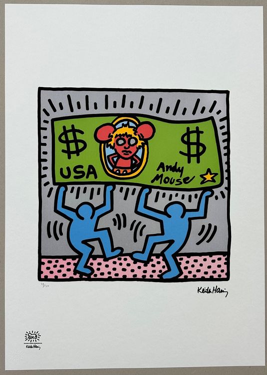 Keith Haring: Andy Mouse Dollar Bill 59/150 (Neu (gemäss Beschreibung)) in Meilen für CHF 65 ...