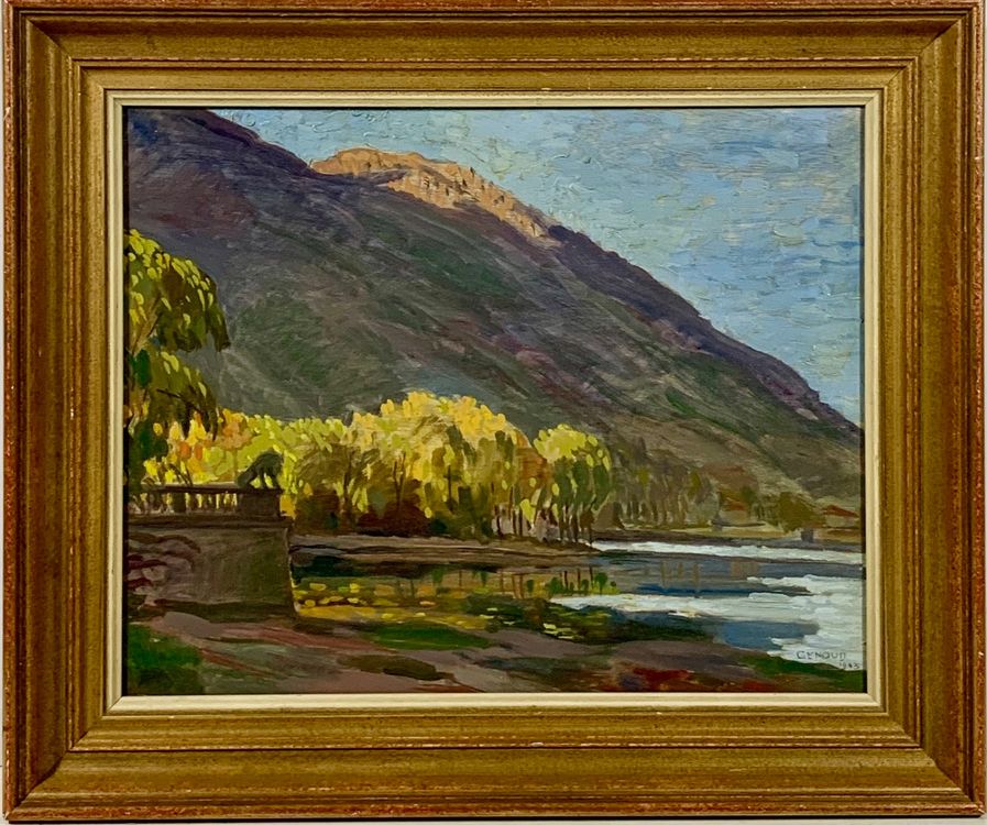 Nanette Genoud (1907-1987) Gemälde mit schönem Ansicht | Kaufen auf Ricardo