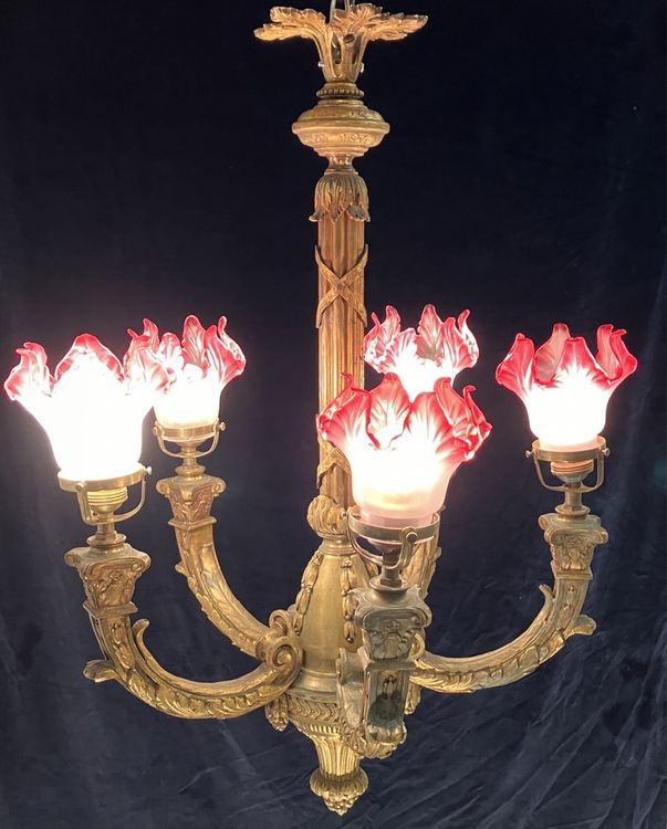 Antik Deckenlampe mit sehr schöne Lampenschirme (Gebraucht) in Zürich ...
