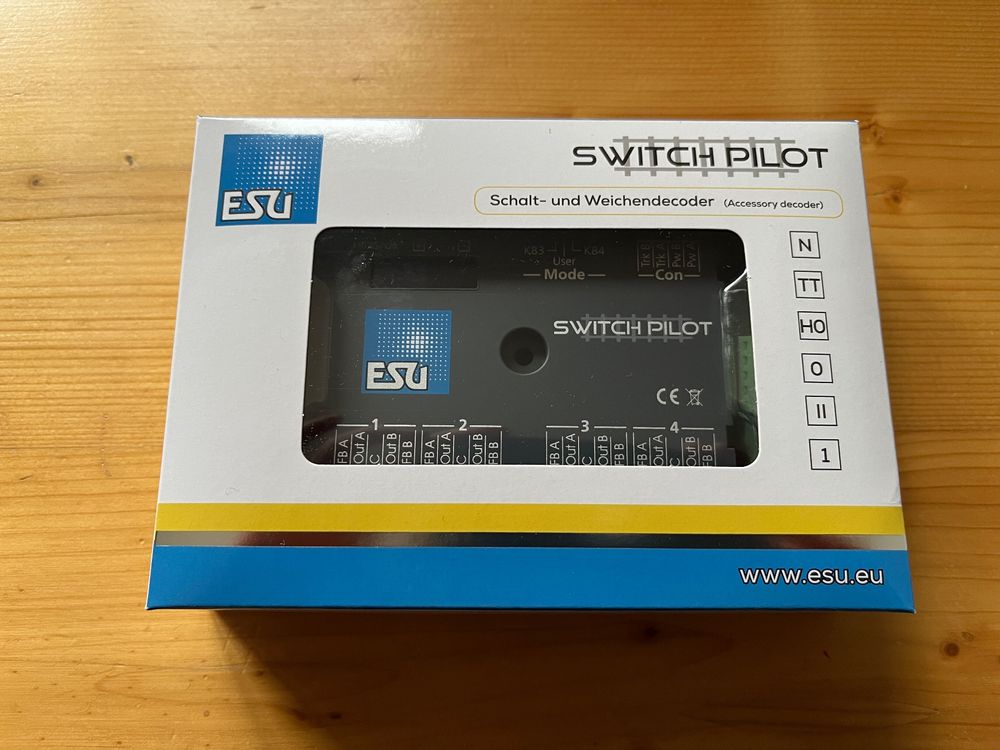 ESU Switch Pilot 3, DCC/MM, OLED 4 Ausgänge, Art.Nr. 51830 | Kaufen auf ...