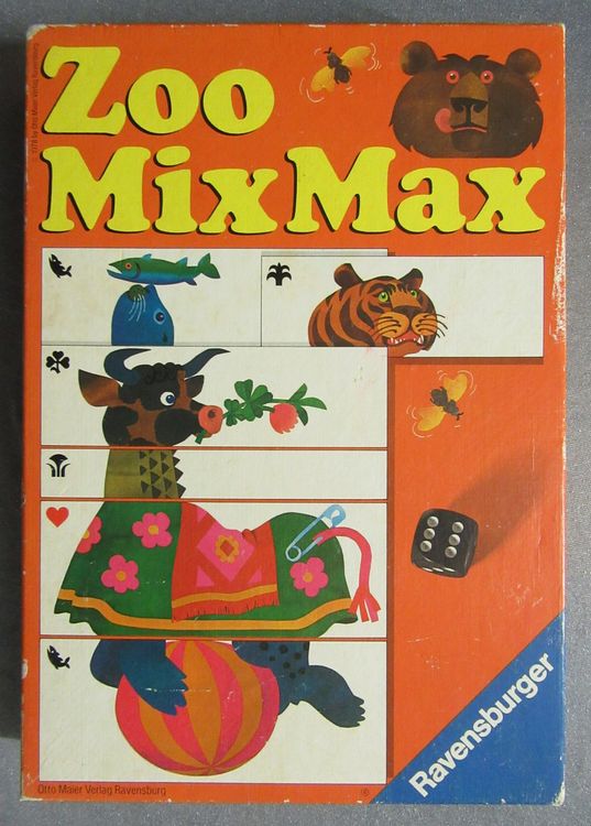 Zoo Mix Max - Würfelspiel / Legespiel - aus den 70er Jahren (Gebraucht ...