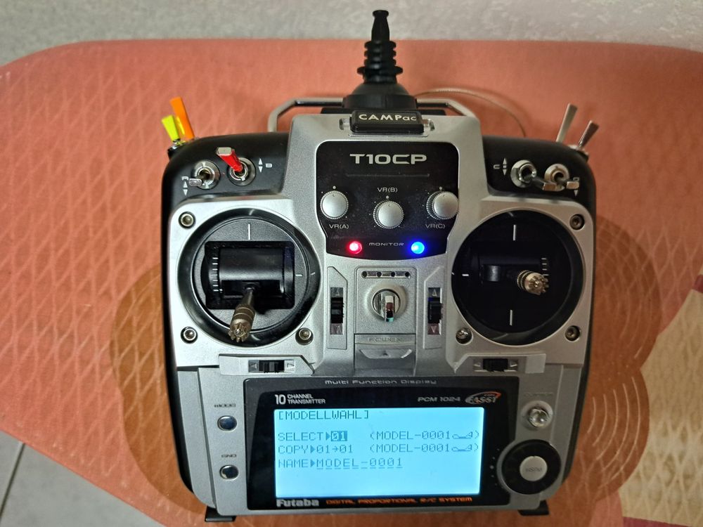 Futaba Sender T10CP Mode 2 + CAMPac-Modul. (Gebraucht) in Zeiningen für ...
