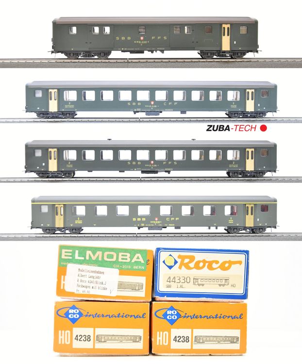 4x Roco EW II Personenwagen der SBB, H0 GS mit OVP (Gebraucht) in St. Gallen für CHF 57 – mit ...