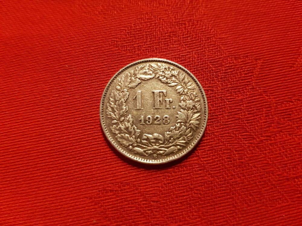 Piece 1fr argent 1928 | Kaufen auf Ricardo
